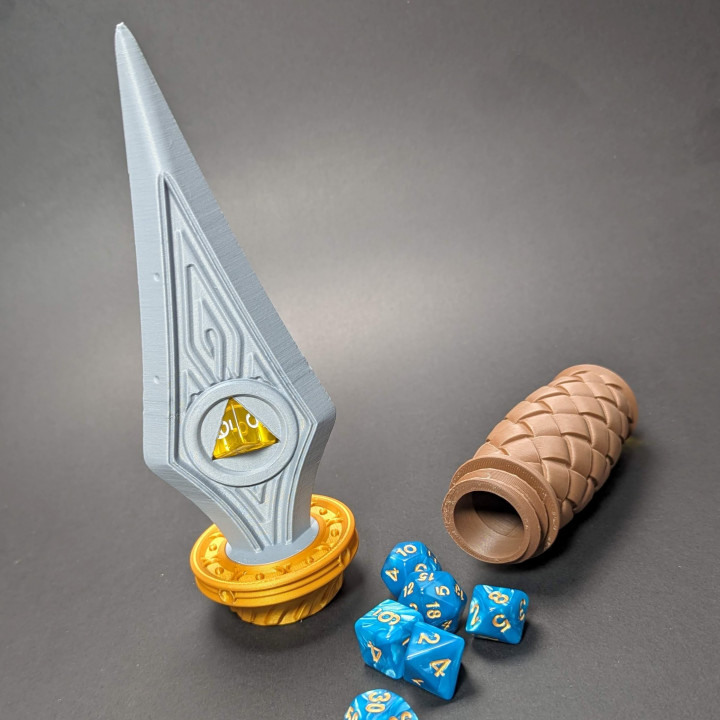 3D Printable Dice Dagger! by Clockspring