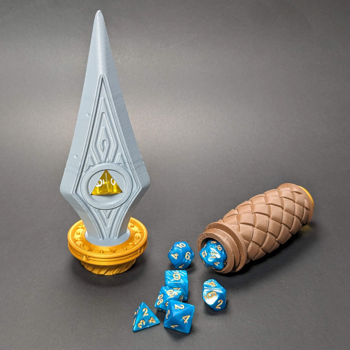 3D Printable Dice Dagger! by Clockspring