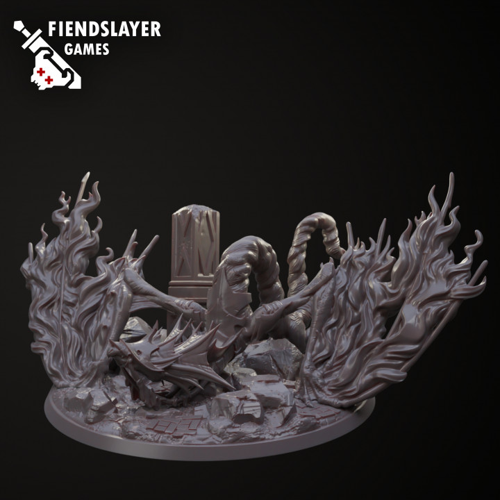 3D Printable Ignisarok - Fire Drake by Fiendslayer Games