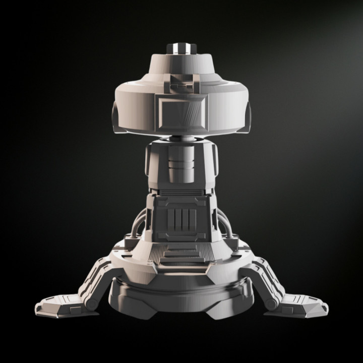 3D Printable Sci-Fi Turret II by WargamesCo