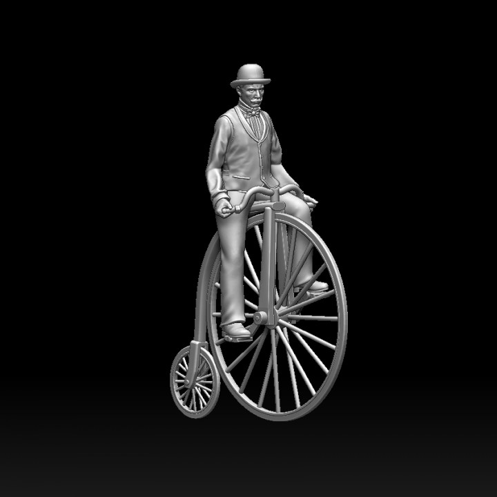 3D Printable cyclist and bike by Dmitrii Tishchenkov
