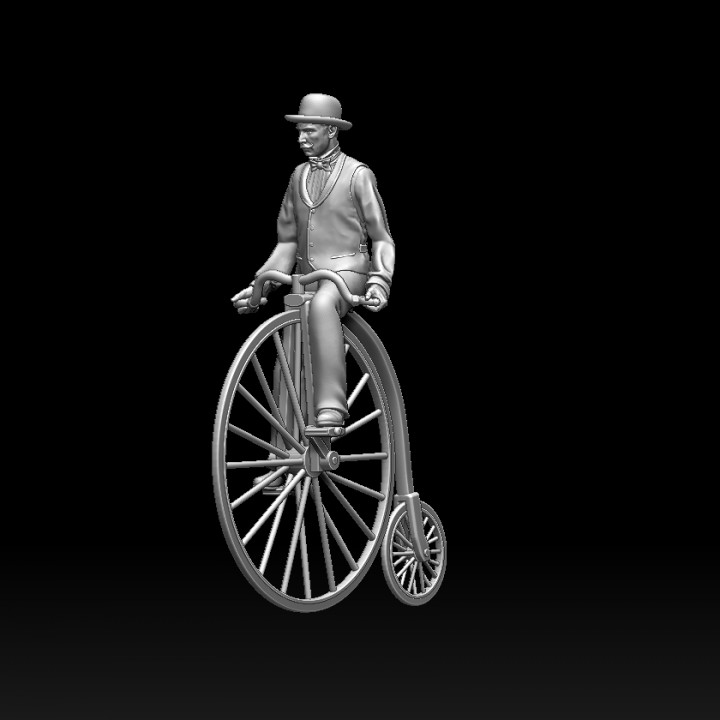 3D Printable cyclist and bike by Dmitrii Tishchenkov
