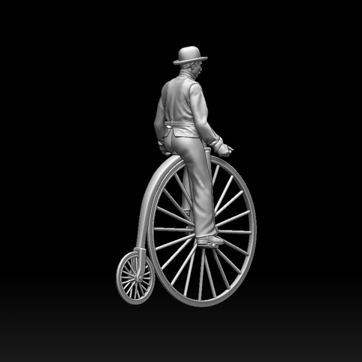 3D Printable cyclist and bike by Dmitrii Tishchenkov