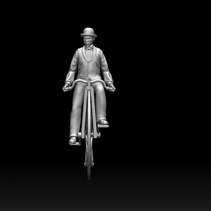 3D Printable cyclist and bike by Dmitrii Tishchenkov