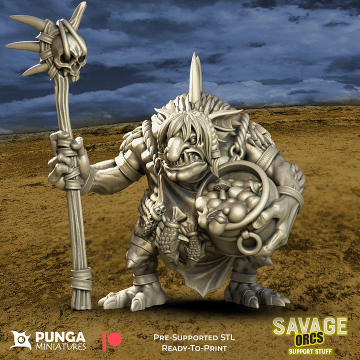 3D Printable Savage Orcs Complete Set by Punga Miniatures