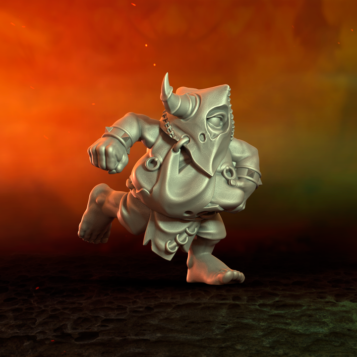 3D Printable Infernal Folks Complete Set by Punga Miniatures