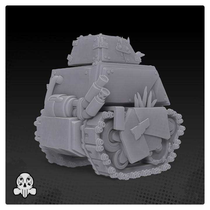 3D Printable Goblin Tank Kit V2 by Malicious Mini's