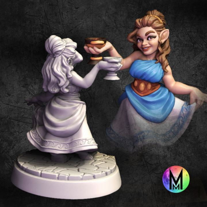 3D Printable Halfling Townsfolk - Halflings of Maremonte ( Set of 6 ...