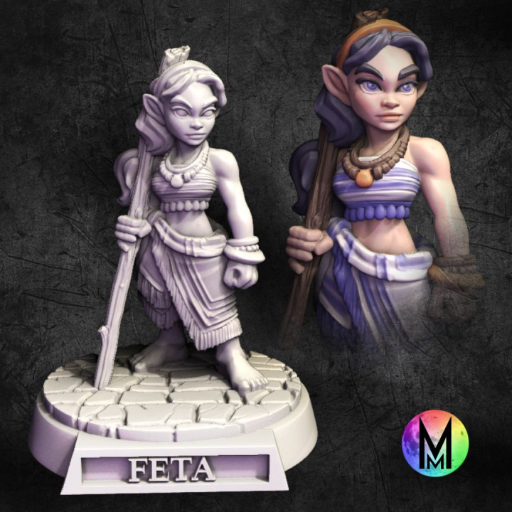 3D Printable Halfling Townsfolk - Halflings of Maremonte ( Set of 6 ...