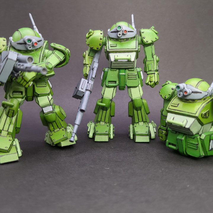 3D Printable ScopeDog, Mecha Miniatures Bundle by LostPage