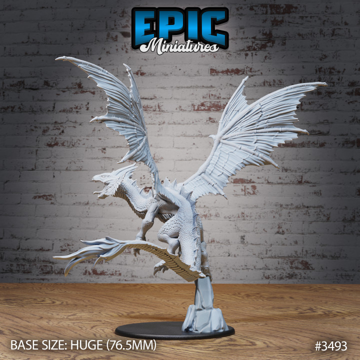 3D Printable Mirage Dragon Set / Legendary Drake / Winged Mountain ...