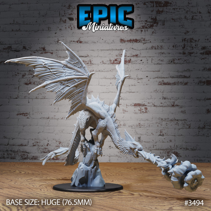 3D Printable Mirage Dragon Set / Legendary Drake / Winged Mountain ...