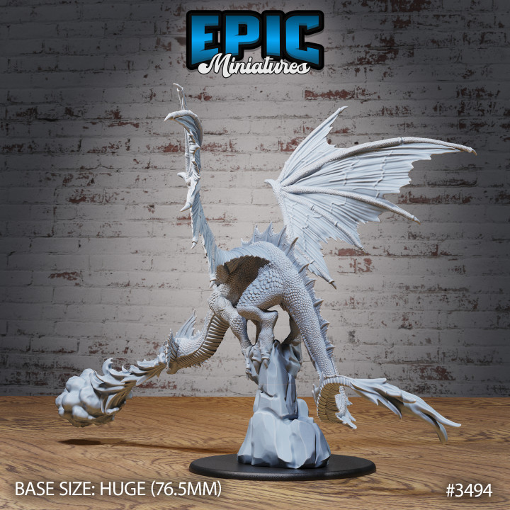 3D Printable Mirage Dragon Set / Legendary Drake / Winged Mountain ...