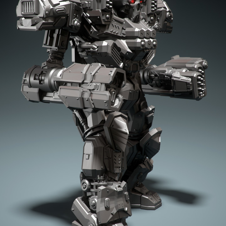 3D Printable Combat Mech by 3DArtGuy