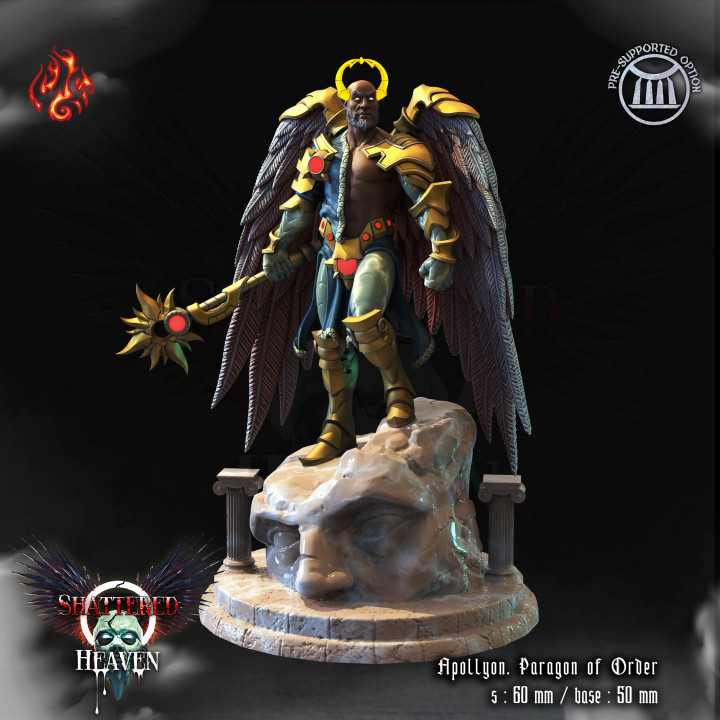 3D Printable Apollyon, Paragon of Order by Crippled God Foundry