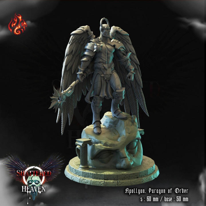 3D Printable Apollyon, Paragon of Order by Crippled God Foundry