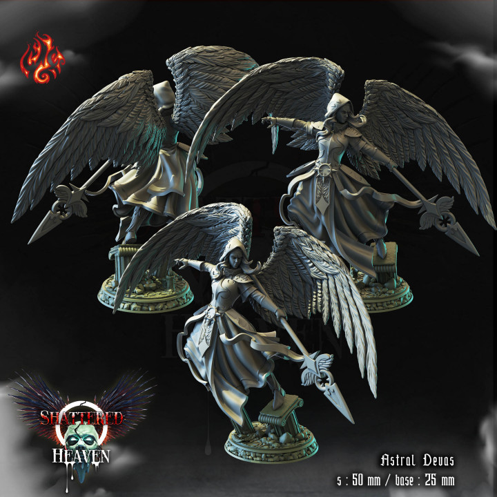 3D Printable Astral Devas by Crippled God Foundry