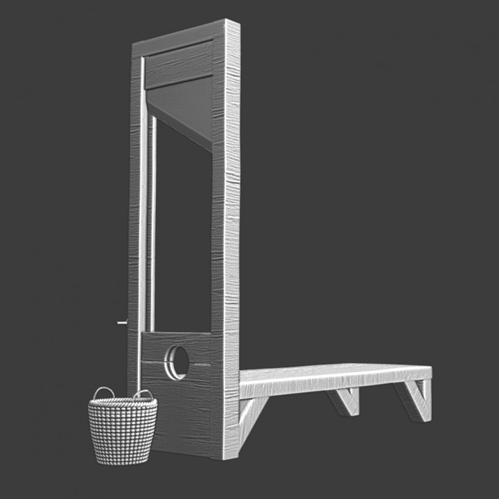 3D Printable Guillotine - model by Northern Crusades Miniatures