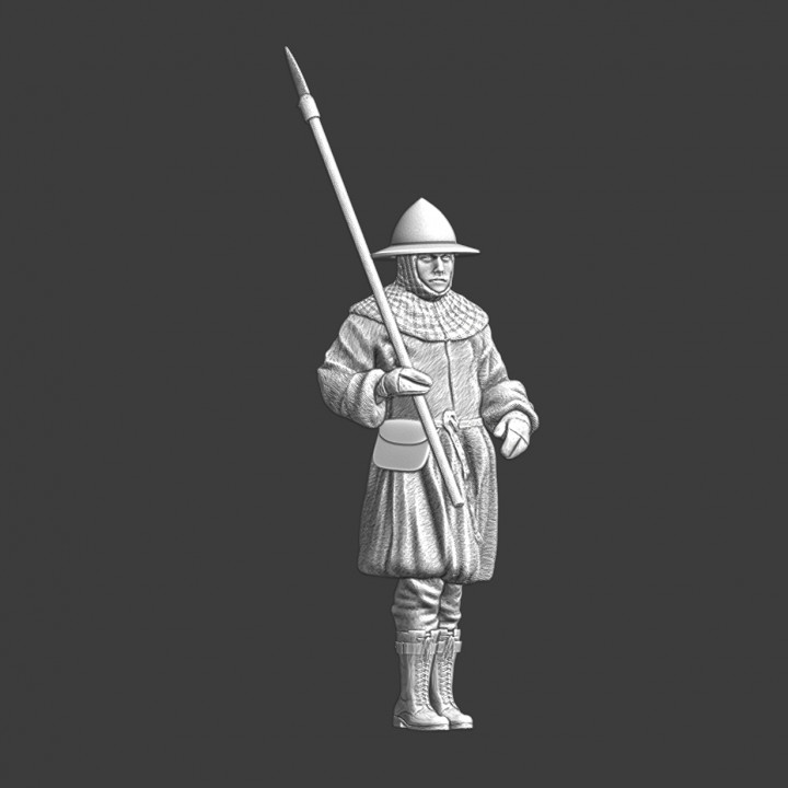3D Printable Medieval Scandinavian infantryman marching by Northern ...