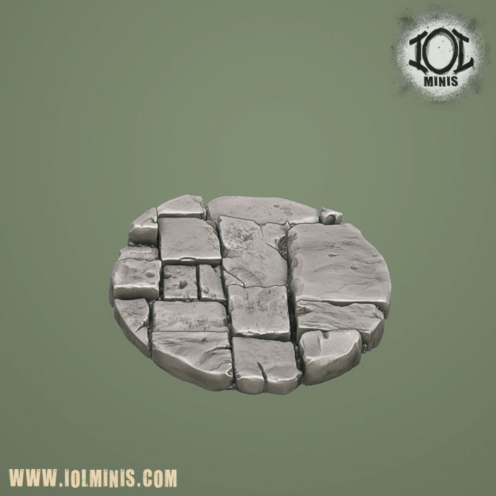 3D Printable Flagstone Bases Collection ( Round) by Imitation of Life ...