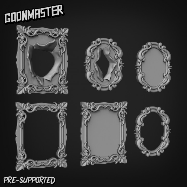 3D Printable Basing Bits 147 - Fancy Frames by Goon Master