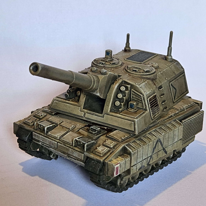 3D Printable Apep Self Propelled Gun 28mm (Heroic) by Elizabeth Little