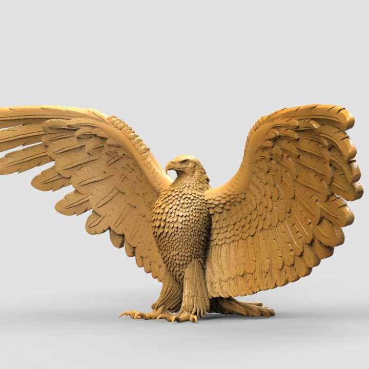 3D Printable eagle by 3Dimontis