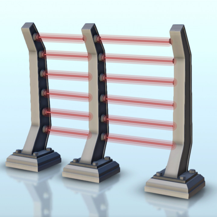 3D Printable Set of three laser gates 2 (+ supported versions) - Future ...