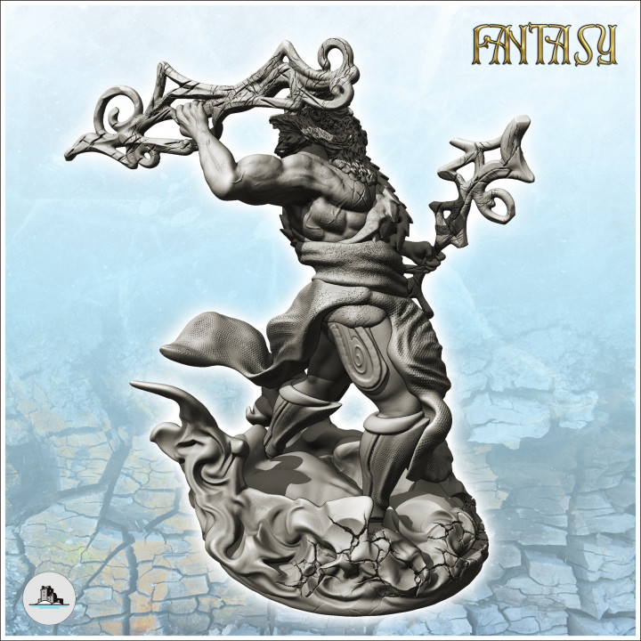 3D Printable Zeus Jupiter on rock throwing lightning (1) - Ancient ...