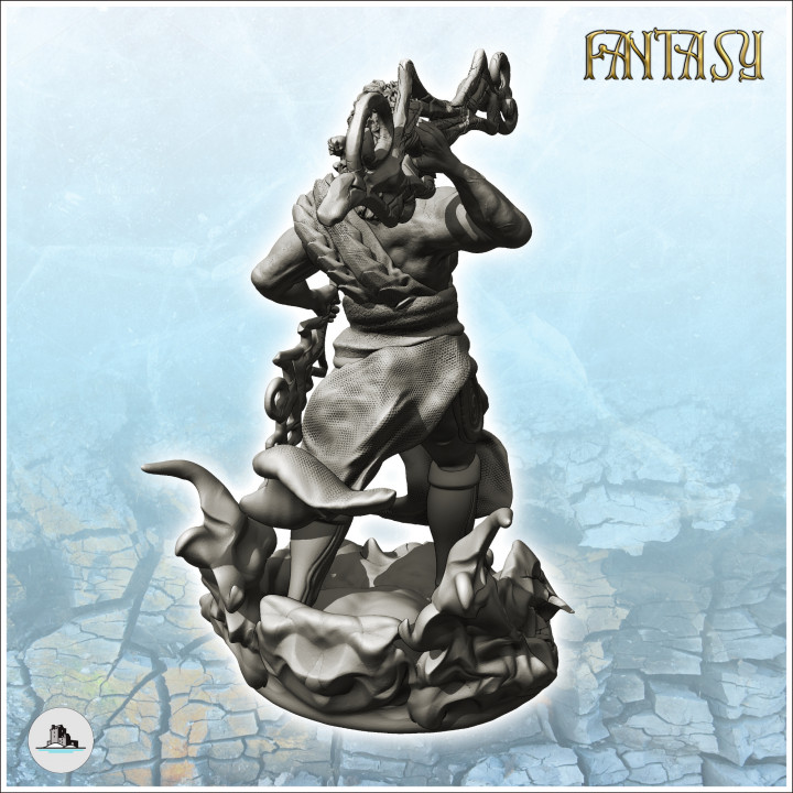 3D Printable Zeus Jupiter on rock throwing lightning (1) - Ancient ...