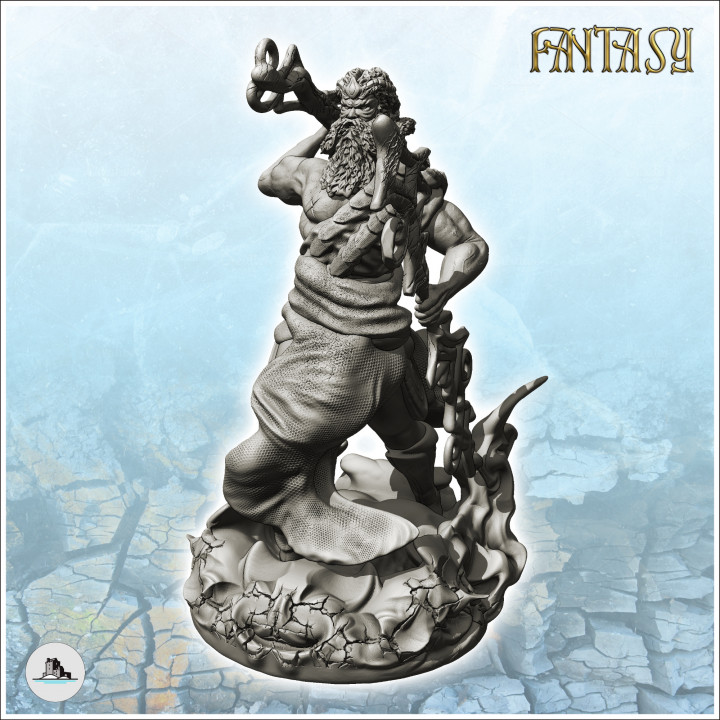 3D Printable Zeus Jupiter on rock throwing lightning (1) - Ancient ...