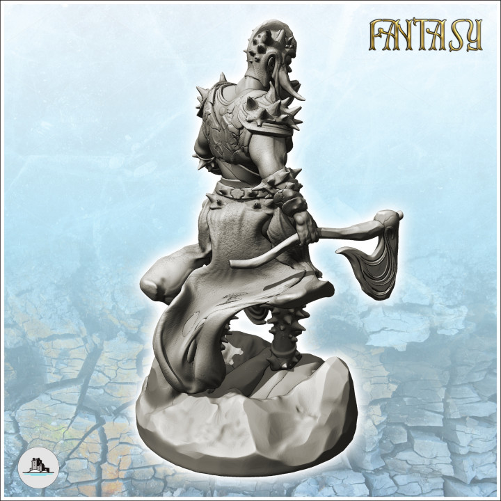 3D Printable Ares Mars in war gear with ax (2) - Ancient Fantasy Magic ...