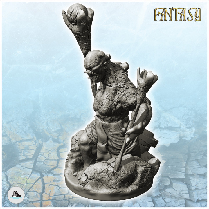 3D Printable Cyclops with stick in hand (3) - Ancient Fantasy Magic ...