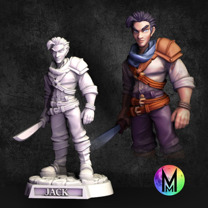 3D Printable Human Rogue - Jack the Rogue - ( Human Rogue Male ) by ...