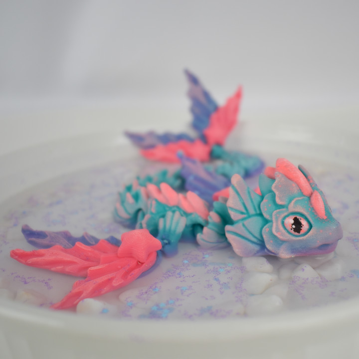 3D Printable Mizu: The water Dragon by Layersingreen