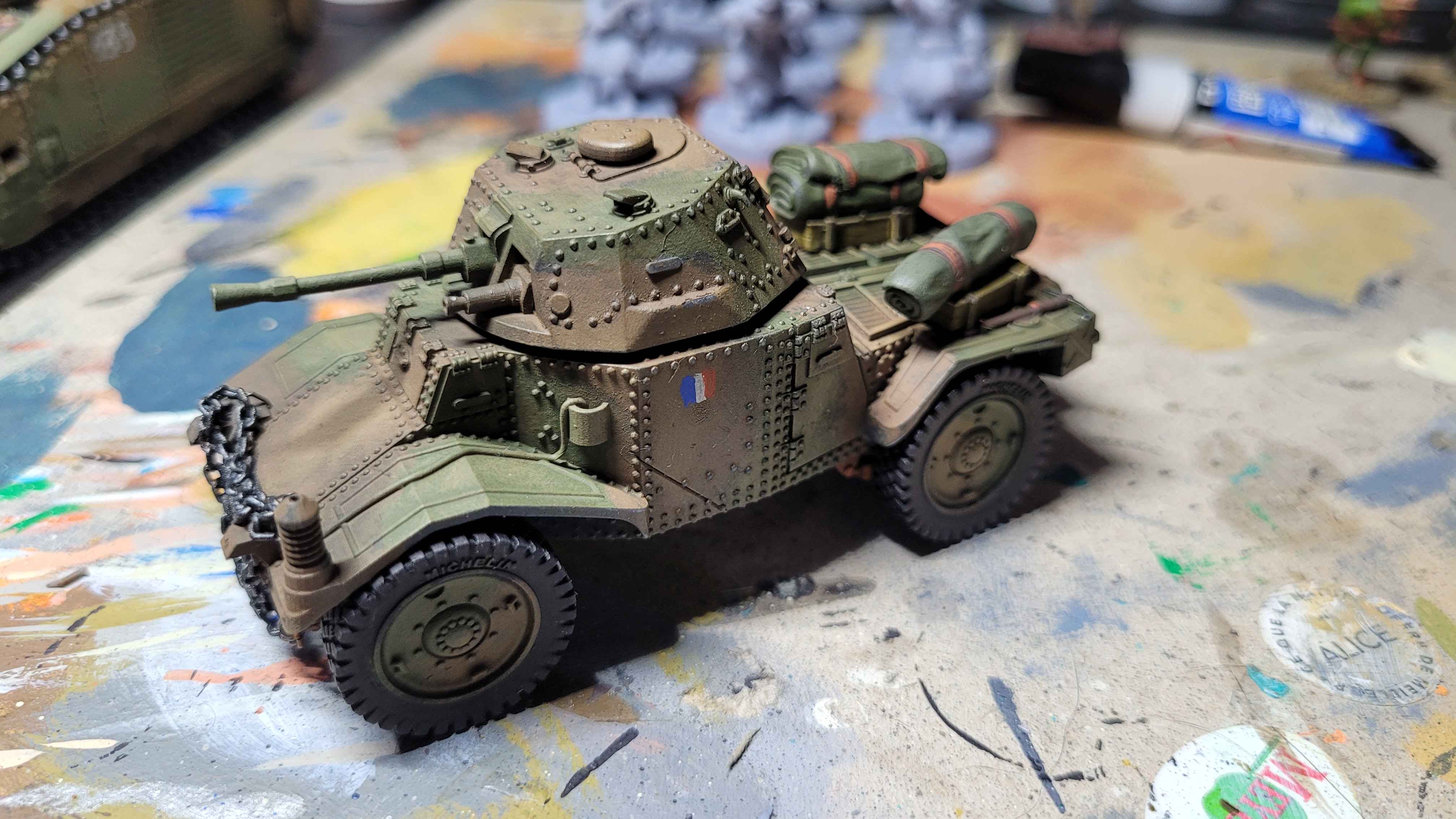 3D Printable Panhard 178 SQUADRON LEADER, 3 different variations in this pack by Counlane Models