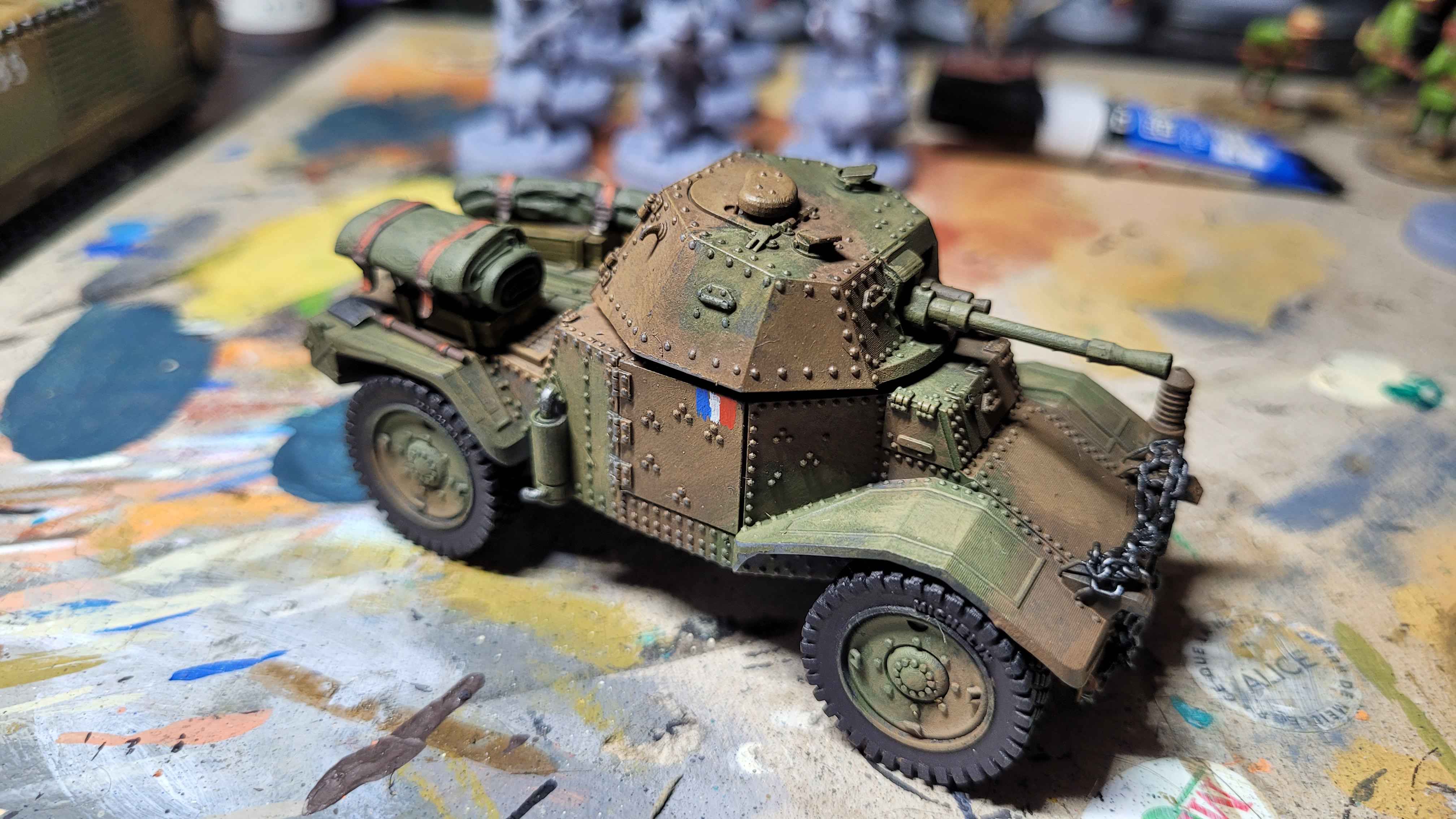 3D Printable Panhard 178 SQUADRON LEADER, 3 different variations in this pack by Counlane Models