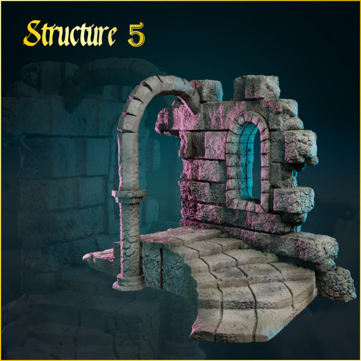 3D Printable Structure 5 (Ladies of Chaos vol.2 Celestials) by Black ...