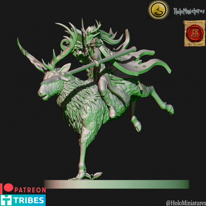 3D Printable wood elves King's hunters (elf) by HoloMiniatures