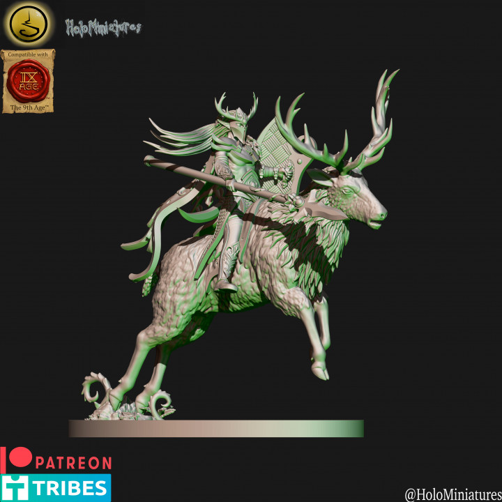 3D Printable wood elves King's hunters (elf) by HoloMiniatures