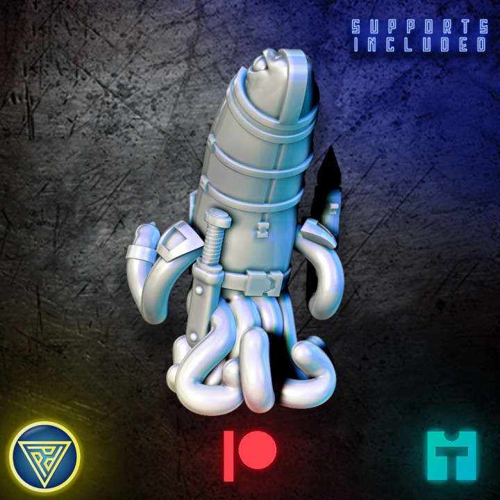 3D Printable Squid Alien Set by Print Paint Play