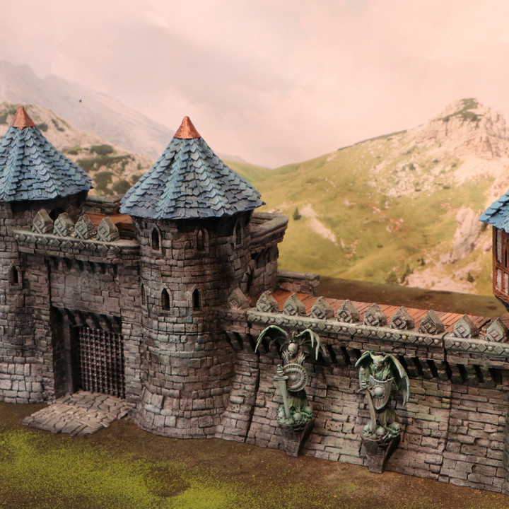 3D Printable ARX RENOVATUR Part One: 28mm Citadel Gate, Walls, & Corner ...