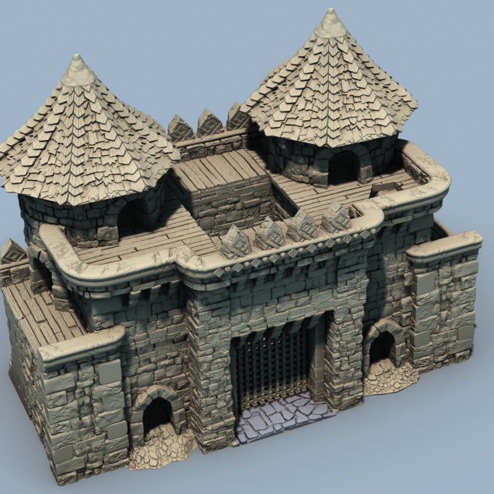 3D Printable ARX RENOVATUR Part One: 28mm Citadel Gate, Walls, & Corner ...