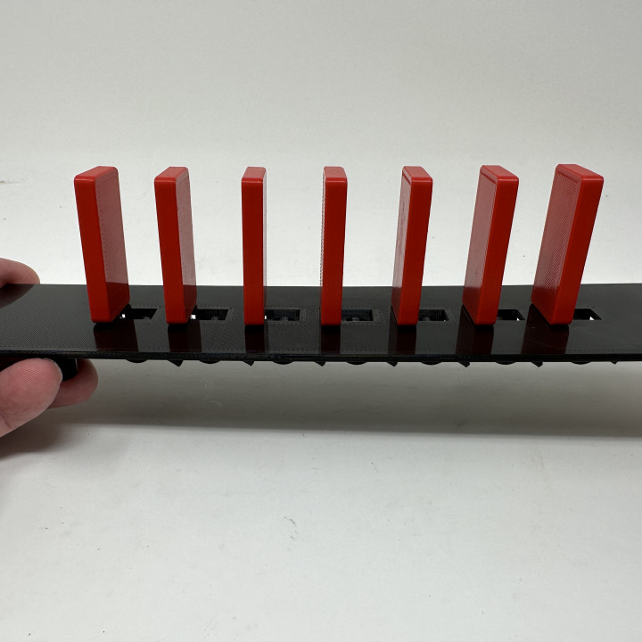 3D Printable A "Do Nothing" Dominoes Box. by Greg Zumwalt