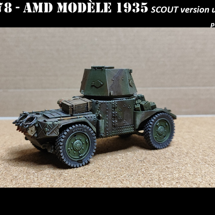 3D Printable Panhard 178 - upgrade Renault turret 47mm SA35 by Counlane ...