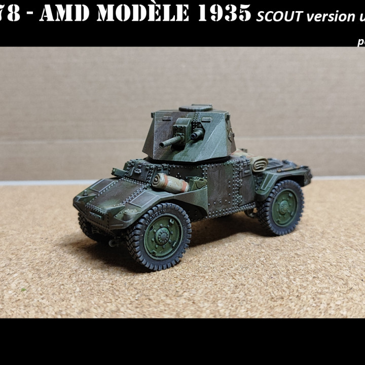 3D Printable Panhard 178 - upgrade Renault turret 47mm SA35 by Counlane ...