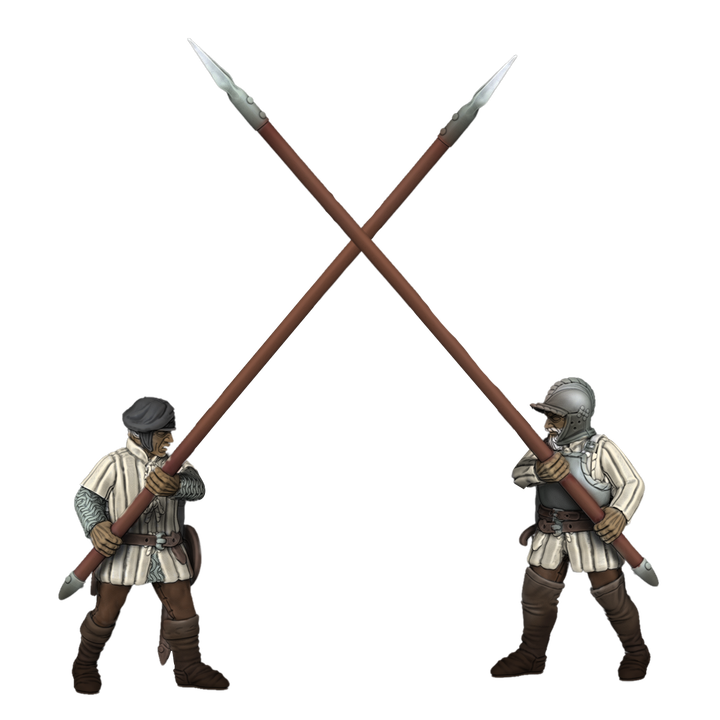 3D Printable Anglo-Scots Pikemen and Halberdiers by Ludus Bellum