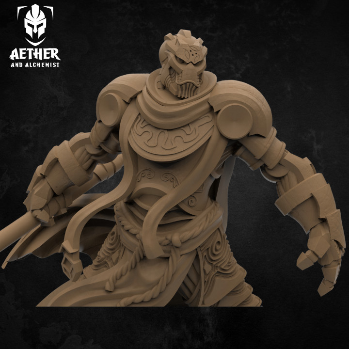 3D Printable Warforged Sorcerer - Vice Captain by Aether and Alchemist