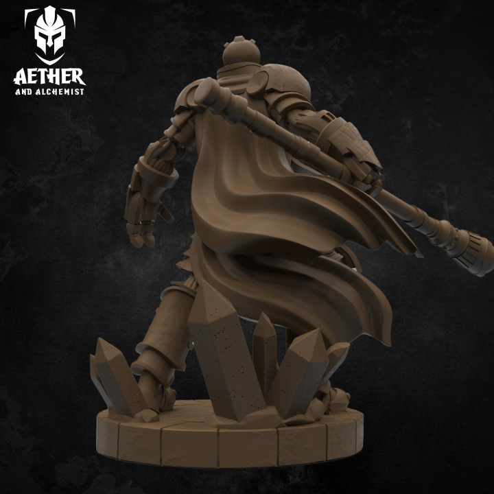 3D Printable Warforged Sorcerer - Vice Captain by Aether and Alchemist