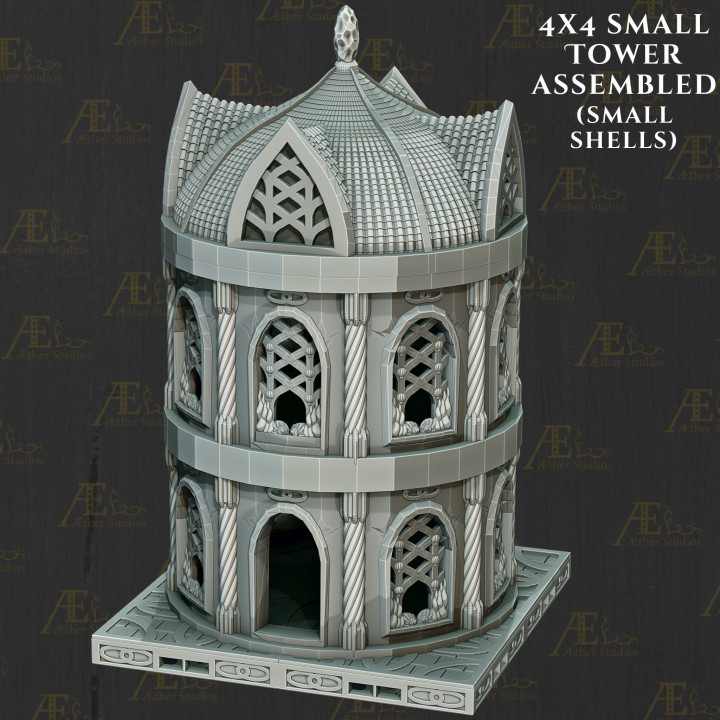 3D Printable AESELV01 - Sea Elf Village Core by Aether Studios